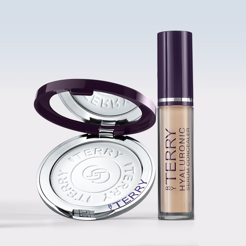 HYALURONIC SERUM CONCEALER & HYALURONIC PRESSED POWDER – BY TERRY